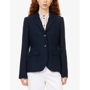 ME+EM Soft Sculpt Textured Bouclé Cotton-blend Jacket