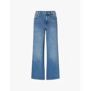 FRAME Le Slim Palazzo Wide-leg Cotton Denim Jeans - Gossamer