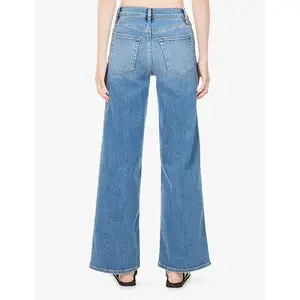 FRAME Le Slim Palazzo Wide-leg Cotton Denim Jeans - Gossamer