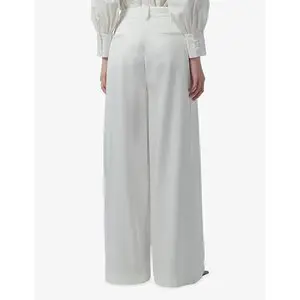 LEEM High-waist Wide-leg Woven Trousers