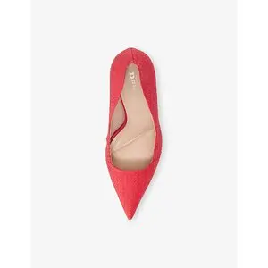 DUNE Assured Pointed-toe Raffia Courts With Stiletto Heel