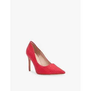 DUNE Assured Pointed-toe Raffia Courts With Stiletto Heel