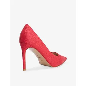 DUNE Assured Pointed-toe Raffia Courts With Stiletto Heel