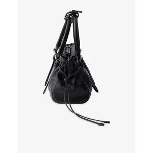 Prada Small Leather Shoulder Bag - Black