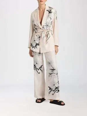 Momoni Printed Wide Leg Trousers