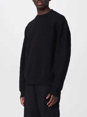 Amiri Cotton Blend Textured Monogram Crewneck Sweater