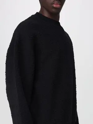 Amiri Cotton Blend Textured Monogram Crewneck Sweater