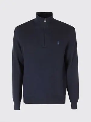 Polo Ralph Lauren Piqué Cotton Half-zip Sweater - Blue