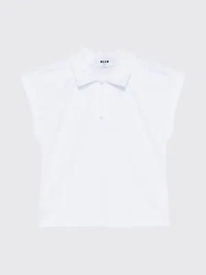 MSGM Lace Trim Polo Shirt
