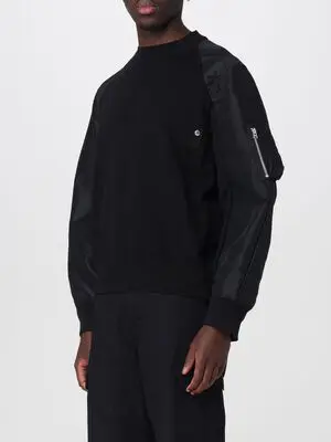 Sacai Cotton & Polyester Blend Crewneck Jumper