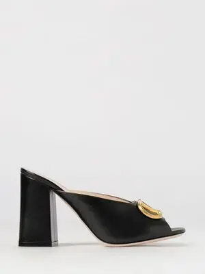 Valentino Garavani Open Toe Block Heel Mules - Black