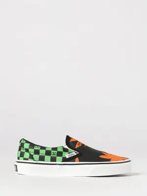 VANS Valentino Garavani X Checkered Floral Print Canvas Slip-on Sneakers - Green