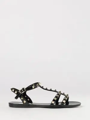 Valentino Garavani Studded Heeled Sandals - Black