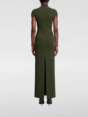 Solace London High Neck Cap Sleeve Maxi Dress - Green