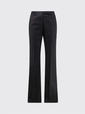 TOM FORD Mid-rise Wool Flared Tailored Trousers With Off-centre Closure - Black