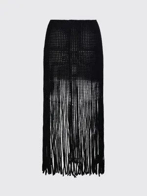 Alaïa Midi Skirt In Openwork Viscose Knit