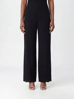 BY MALENE BIRGER Organic Cotton Wide-leg Trousers With Lace Inserts