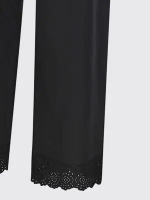 BY MALENE BIRGER Organic Cotton Wide-leg Trousers With Lace Inserts