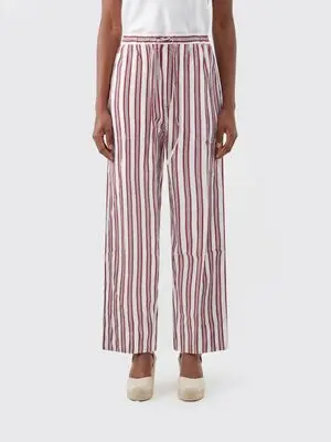 Antik Batik Striped Cotton Wide-leg Trousers