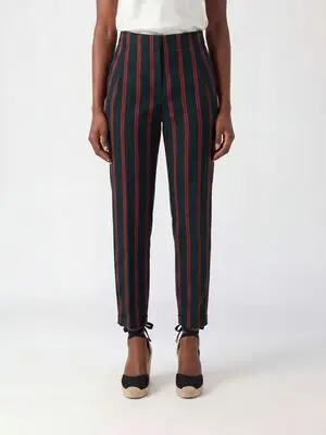 Dries Van Noten High-waisted Striped Cropped Trousers - Green