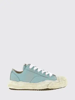 Mihara Yasuhiro Hank Og Distressed Leather Sneakers - Blue
