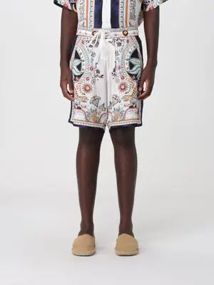 Just Cavalli Graphic Print Drawstring Shorts - Beige
