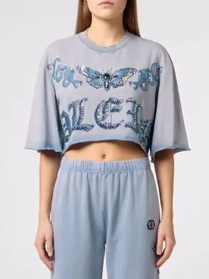 Philipp Plein Cotton T-shirt - Turquoise
