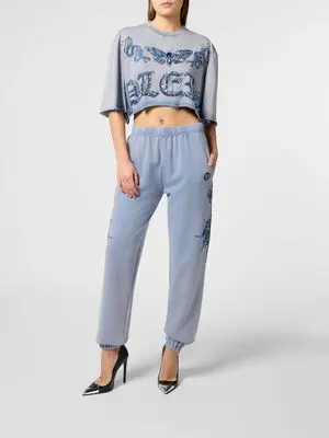 Philipp Plein Cotton T-shirt - Turquoise