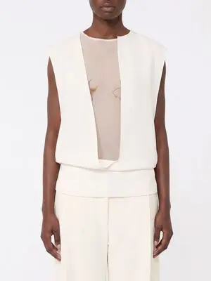 Sportmax Asymmetrical Floral Print Viscose Evening Top