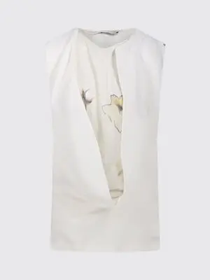 Sportmax Asymmetrical Floral Print Viscose Evening Top