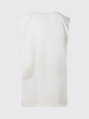Sportmax Asymmetrical Floral Print Viscose Evening Top