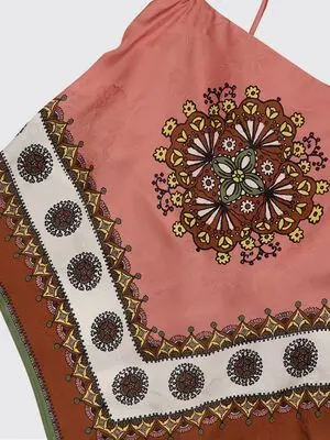 ALEMAIS Viscose Jacquard Ethnic Pattern Top