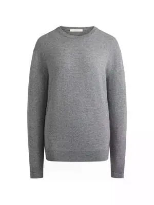 12 STOREEZ Knit Crew-neck Jumper - Grey