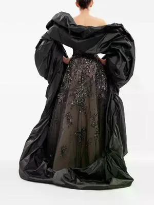 SAIID KOBEISY Oversized Taffeta Cape