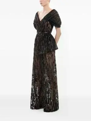 SAIID KOBEISY Sequin-embellished Jumpsuit