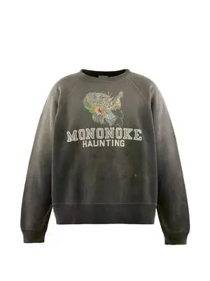 MONONOKE MADE Faded Effect Raglan Sweatshirt