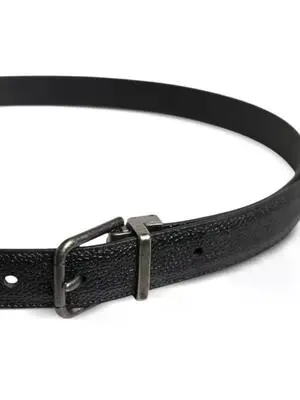 Dolce & Gabbana Leather Belt With Pin Buckle