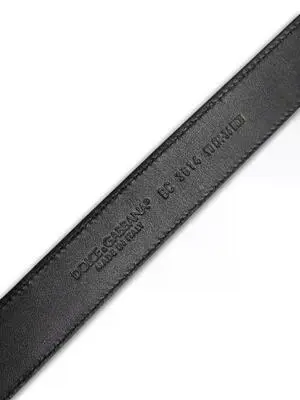 Dolce & Gabbana Leather Belt With Pin Buckle
