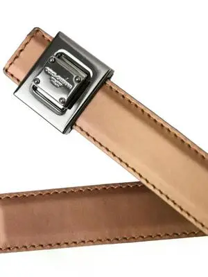Dolce & Gabbana Logo-plaque Leather Belt