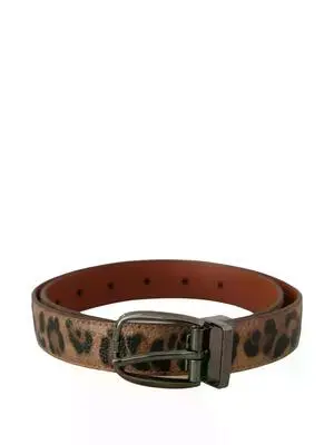 Dolce & Gabbana Leopard-print Buckle Belt