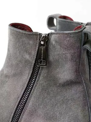 Dolce & Gabbana Suede Zip-up Ankle Boots