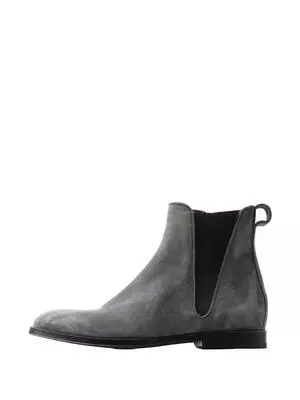 Dolce & Gabbana Suede Zip-up Ankle Boots