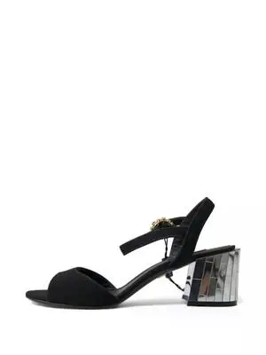 Dolce & Gabbana Crystal-embellished Mirror-effect Sandals