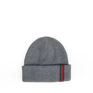 Gucci Web Wool Beanie - Grey