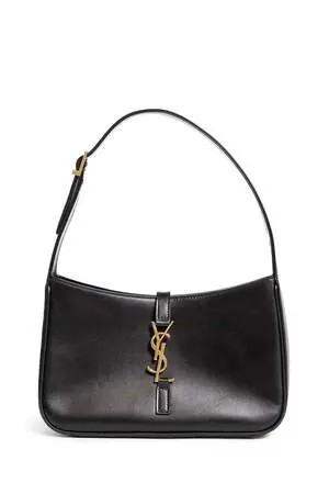 Saint Laurent Le 5 À 7 Hobo Bag In Smooth Leather - Black