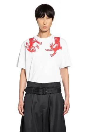 Simone Rocha Hare Ilustration Print T-shirt