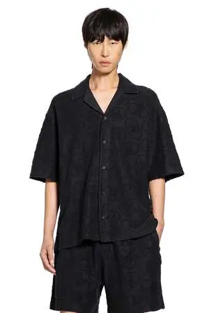 REPRESENT Aop Towel Shirt - Black