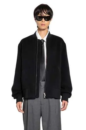 LARDINI Wool Felt Bomber Jacket
