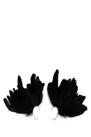 ANN DEMEULEMEESTER Tona Feather Ear Cuffs