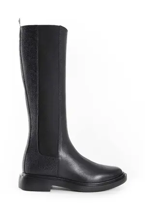 Thom Browne Pebble Grain Knee High Chelsea Boots